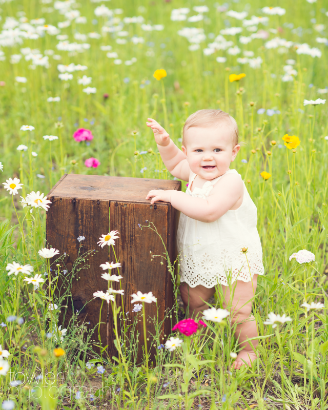 Beautiful One Year Old | Flower Child - Ivy Towler Photography